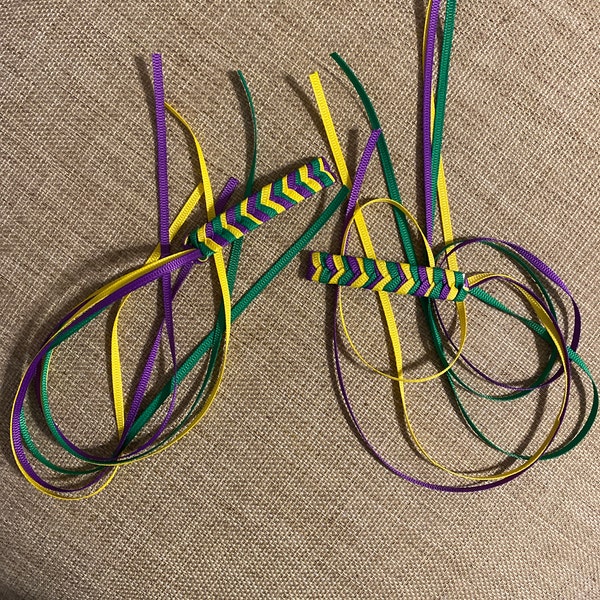 80s Retro Barrettes in Neon Pink and Purple Grosgrain Ribbon | Retro ...