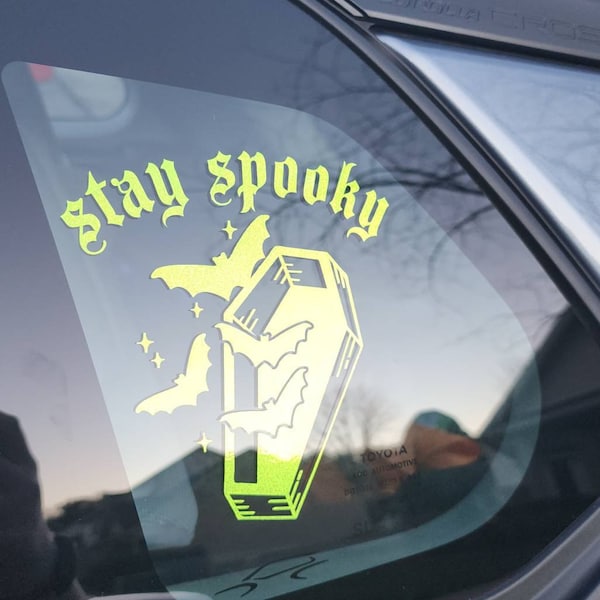 Stay Spooky Decal | Goth Car Decal | Goth Car Accessories | Goth Car ...