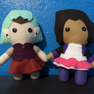 The Owl House Luz Noceda Amity Blight Grom Witch Fleece Plush Dolls - Etsy