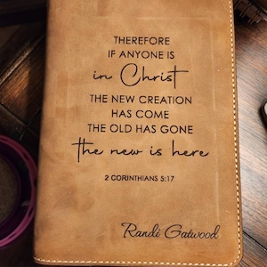 Personalized Leather Bible Cover Custom Scripture Cover - Etsy