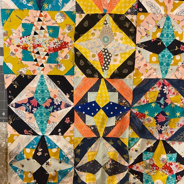 Kismet Kiss Quilt - PDF Patchwork Quilt Pattern - Hand Piecing - Etsy