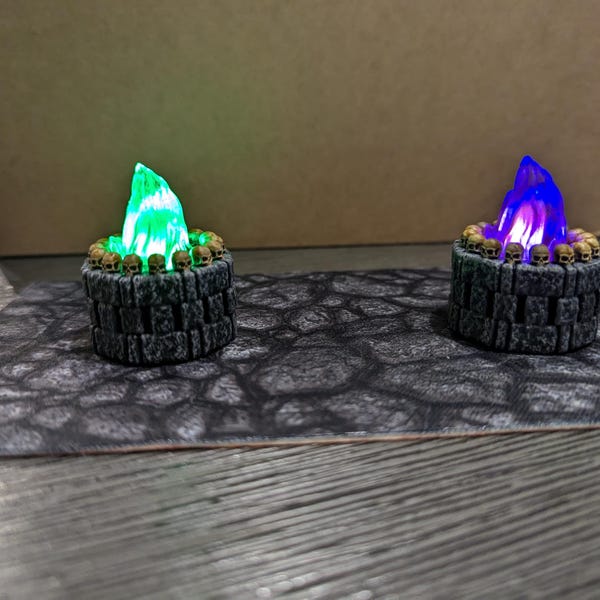 LED Wall of Fire Miniature With Flickering Light for Dungeons and ...