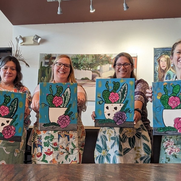 Cherry Blossom Doves Painting for Two Couples DIY Paint Kit With ...