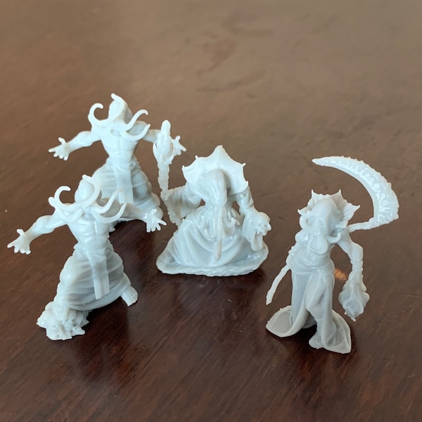 Illithid Mindflayers - Resin Miniatures - Dnd - Dungeons and Dragons ...