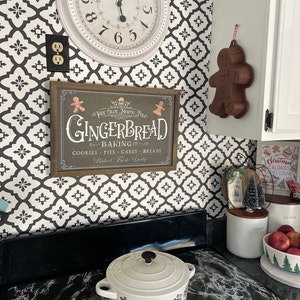 Gingerbread Baking Company Sign, Gingerbread Bakery Sign, North Pole ...