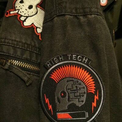 High Tech Low Life Patch - Etsy