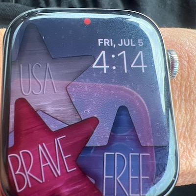 American Flag Apple Watch Face Wallpaper, Apple Watch Face, Watch Face ...