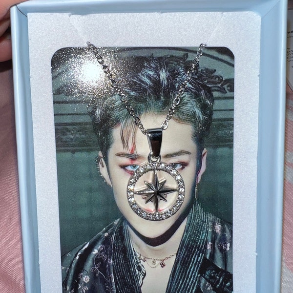 SKZ Compass Necklace - Etsy