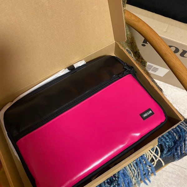 Red Laptop Case From Upcycled Fabric, Laptop Sleeve for 13 Inch & 14 ...