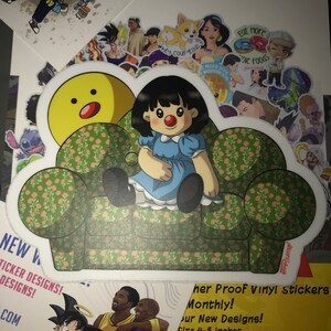 Fun Chibi 90s Cartoon Clown Sticker 4 Inch Vinyl Stickers | Etsy