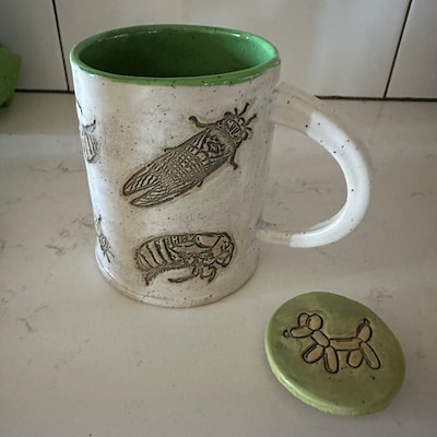 Cicada Mug Handmade Cicada Art, Pottery Mug - Etsy