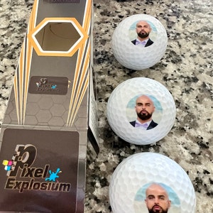 3 Custom Design Golf Balls, Pack of 3 Personalized Golf Balls. Add ...