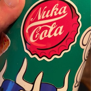 Gamer Stickers: Nuka Cola Bottle Cap | Water Bottle Sticker ...