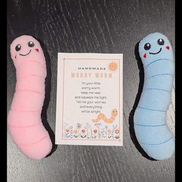 Worry Worm Tags & Worry Worm Cards Printable Tags for Crochet Worry Worm Poem 3 Sizes Printable ...