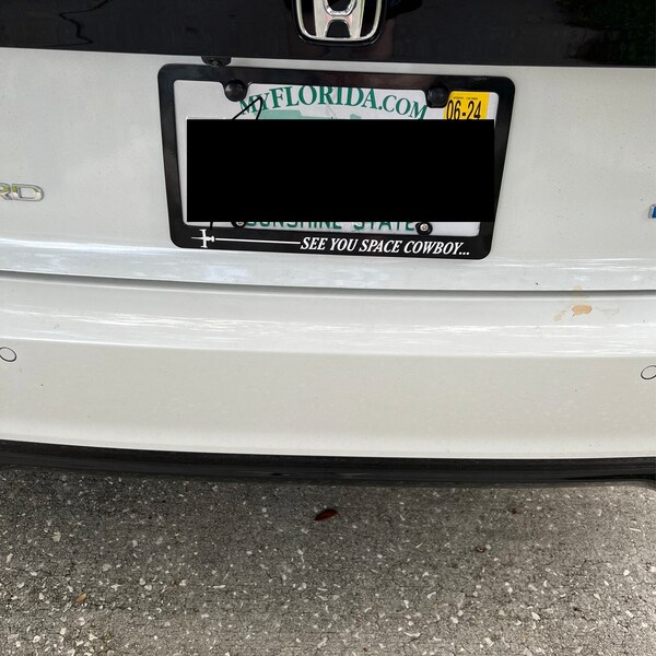 Swordfish See You Space Cowboy License Plate Frame Free Shipping ...