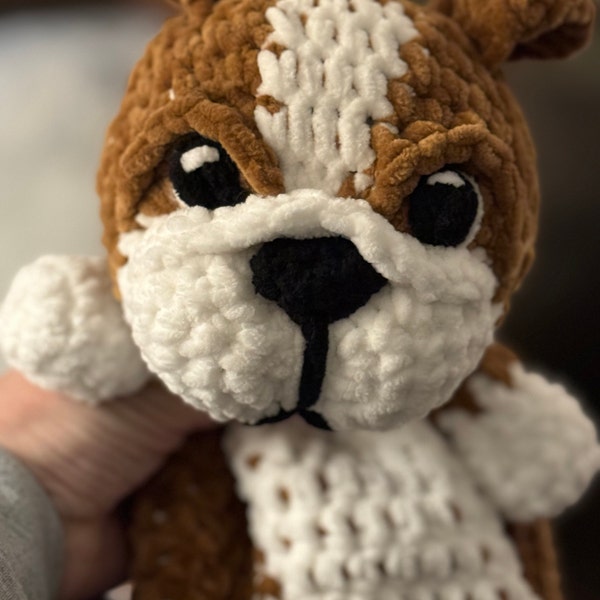 English Bulldog, Pitbull, Boxer Lovey Pattern, Crochet Dog, English ...
