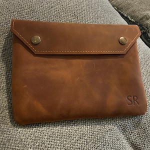 Leather Document Holder, Leather Paper Portfolio, A4 Document Organizer ...