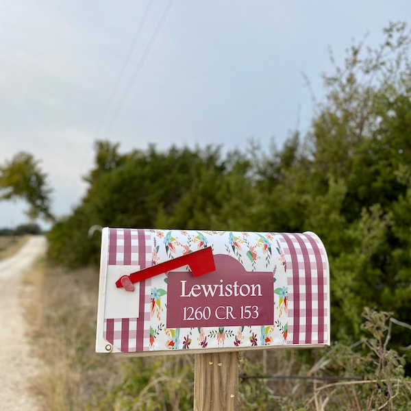 Custom Address Mailbox Magnet - Personalized Mailbox Covers Magnetic ...