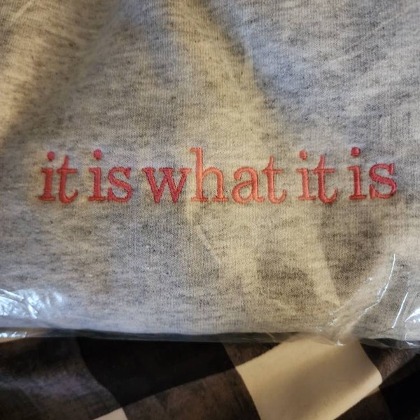 It is What It is Crewneck Sweatshirt | Mental Health Crew Neck Pullover ...