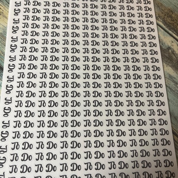 To Do Planner Sticker to Do Script Sticker to Do Word Sticker to Do ...