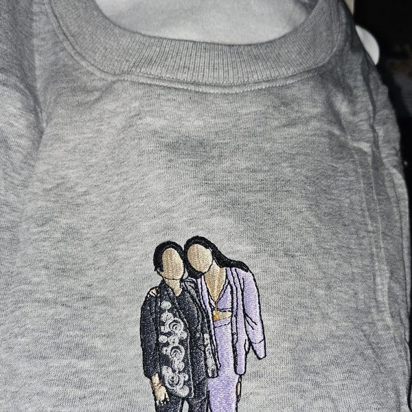 Custom Embroidered Sweatshirt Custom Embroidered Hoodie Custom Photo ...