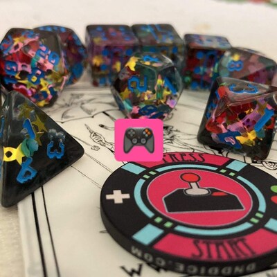 Retro Arcade Exclusive 11 Dice Set Video Game Dice With - Etsy