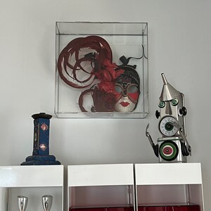 9 and 10 Tall Glass Pyramid Display Shelf Show off Those Treasures and ...