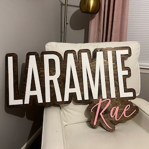 Custom Name Sign Round Baby Name Boy Nursery Sign Baby - Etsy