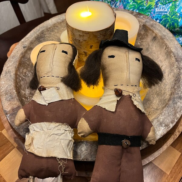Primitive Fall/ Autumn Stick Pilgrims - Etsy