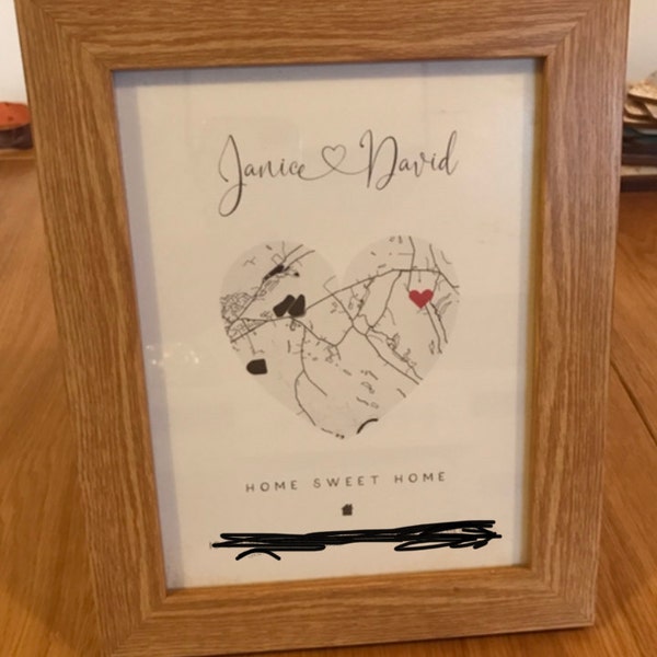 New Home Print | New Home Gift | First Home Print | First Home Print ...