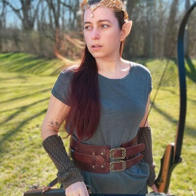 Tasset Belt Larp Leather Armor Hero Belt - Etsy