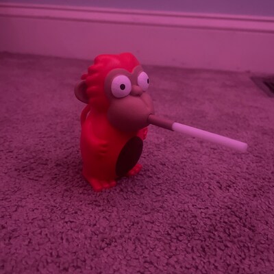 The Simpsons Smoking Monkey - Etsy
