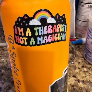 Spill the Tea Sticker, Motivational Stickers, Therapist Sticker, Mental ...