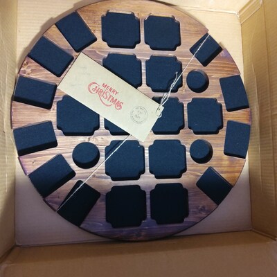 Men's Grooming Shaving Stand for Razors and Brushes, Premium Wood, Dad ...