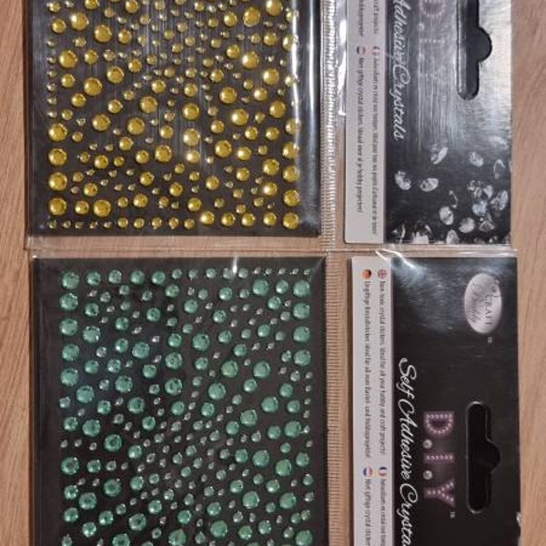 325 2,3,4 and 5mm Self Adhesive Diamante Stick on Rhinestone Gems ...