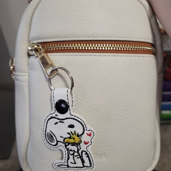 Snoopy Keychain - Etsy
