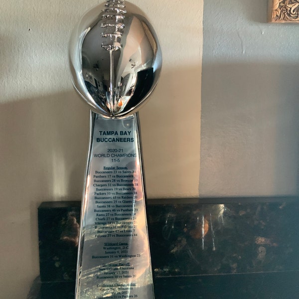 Buccaneers Chrome Champion Trophy - Etsy