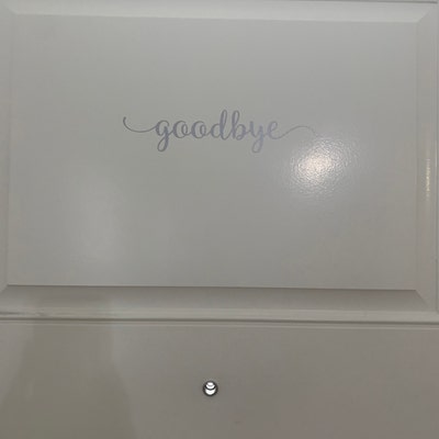 Front Door GOODBYE Decal Cute Goodbye Sticker Greeting for - Etsy