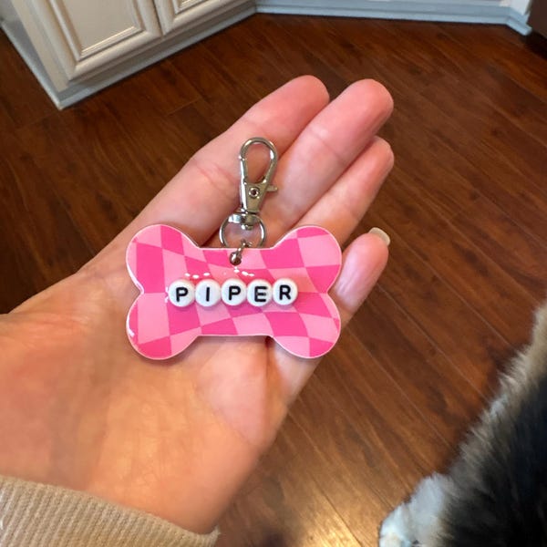 Custom Resin Dog Name Tags - Etsy