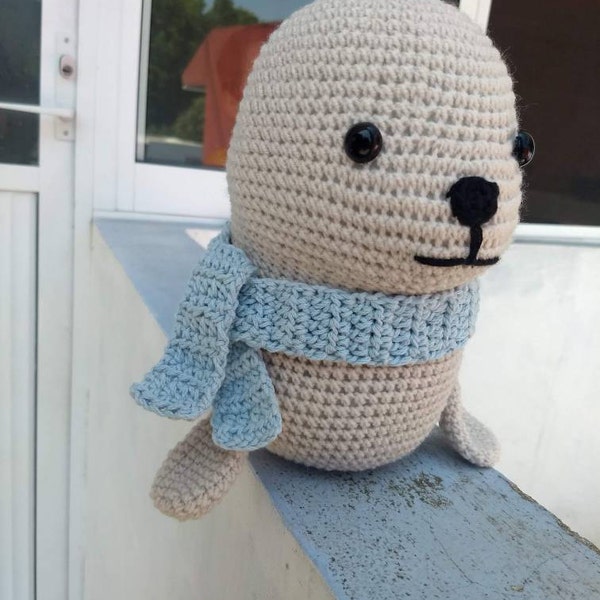 Sammy the Seal Amigurumi Crochet Toy Pattern PDF - Etsy