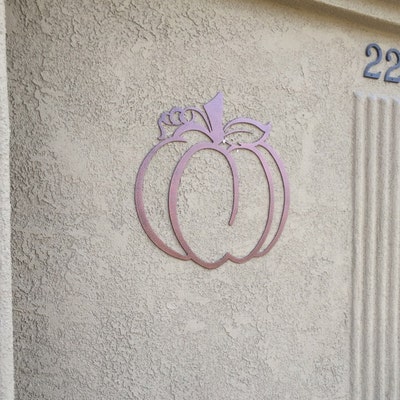 Rustic Metal Pumpkin Wall Art Antique Copper Large Pumpkin Sign Fall ...