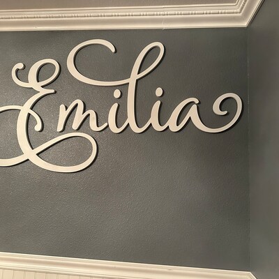 Name Sign for Nursery Baby Boy Girl Landon Wooden Letters Alphabeticals ...