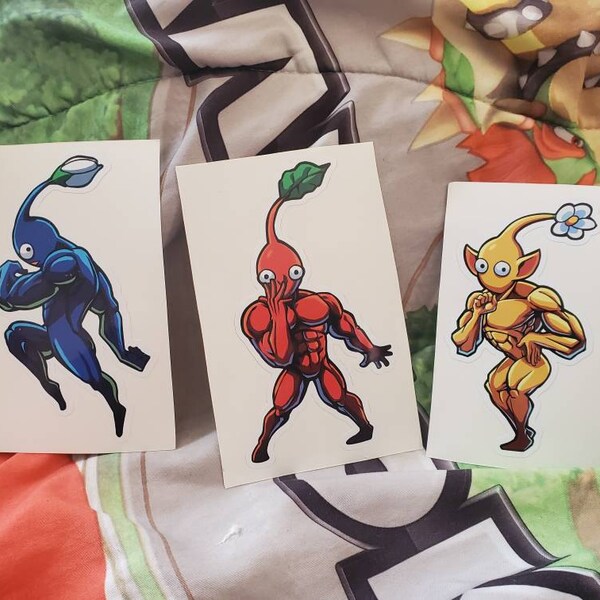 Jojo Pikmin - Buff Pikmin Sticker Series and Sticker Sheet - Etsy