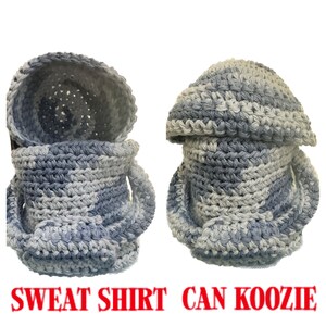 CROCHET PATTERN: Can Cozy Hoodie. Keeps Cans and Bottles Cooler and ...