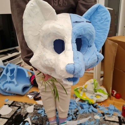 PDF TEMPLATE: Fursuit Head Base Fox Digital Download - Etsy