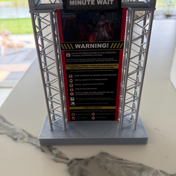 Haunted House Entrance Portal & Wait Time Sign Inspired by HHN ...