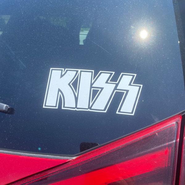 Kiss Vinyl Decal - Etsy
