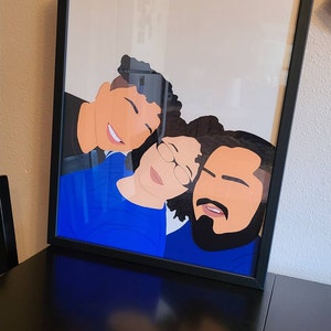 Custom Minimalist Digital Portrait Faceless Illustration ASAP | Etsy