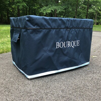 Customized Tack Trunk Cover With Zipper and Handle Flaps, Padded Top ...
