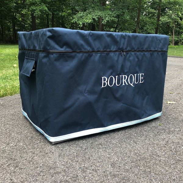 Customized Tack Trunk Cover With Zipper and Handle Flaps, Padded Top ...